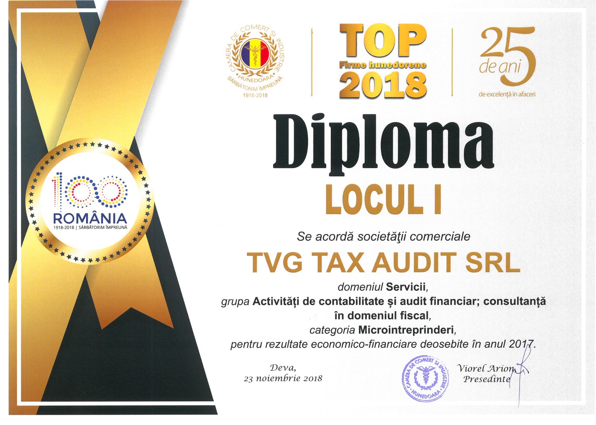 Realizări – TVG – Tax & Audit